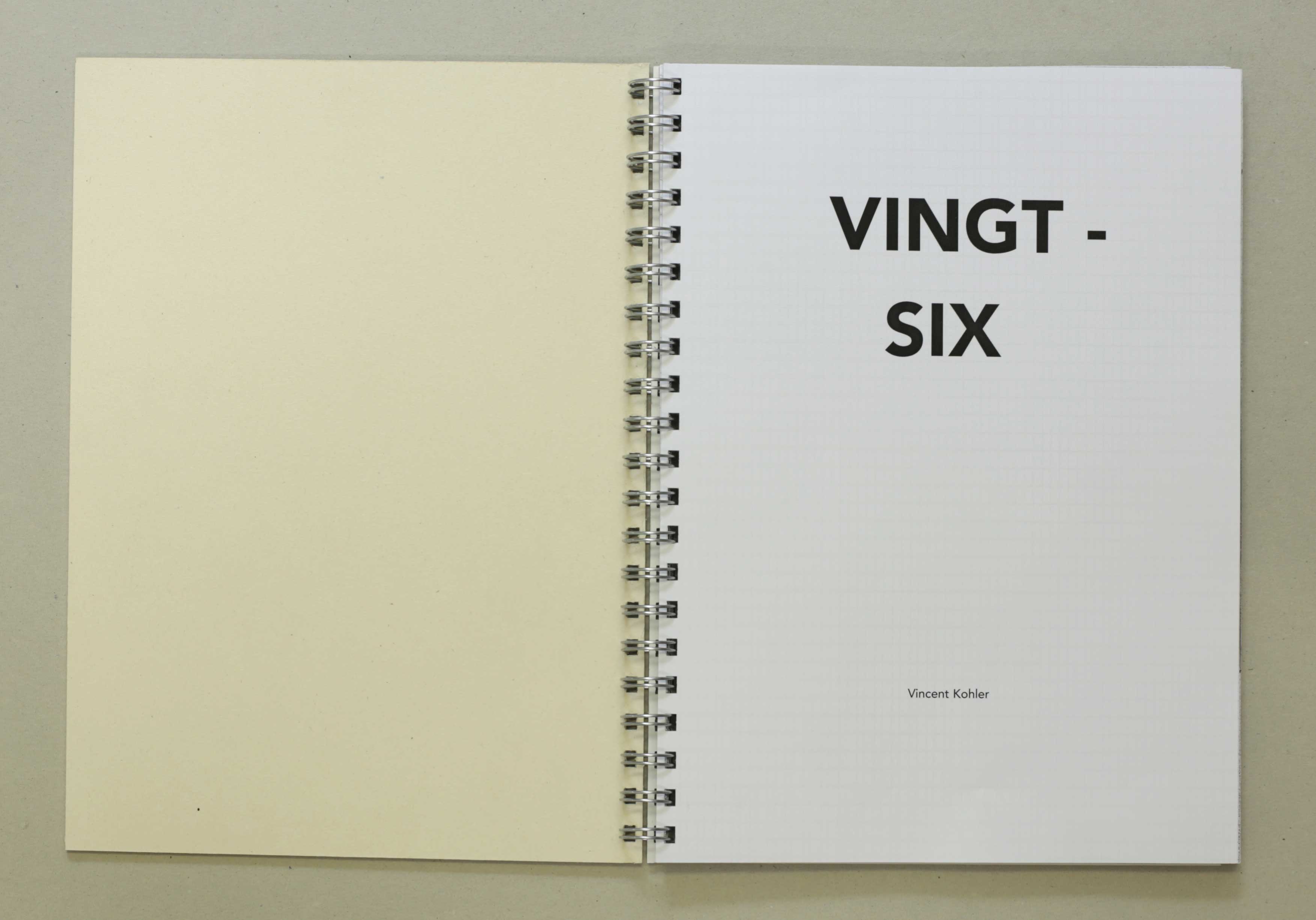 Vingt-six - Vincent Kohler